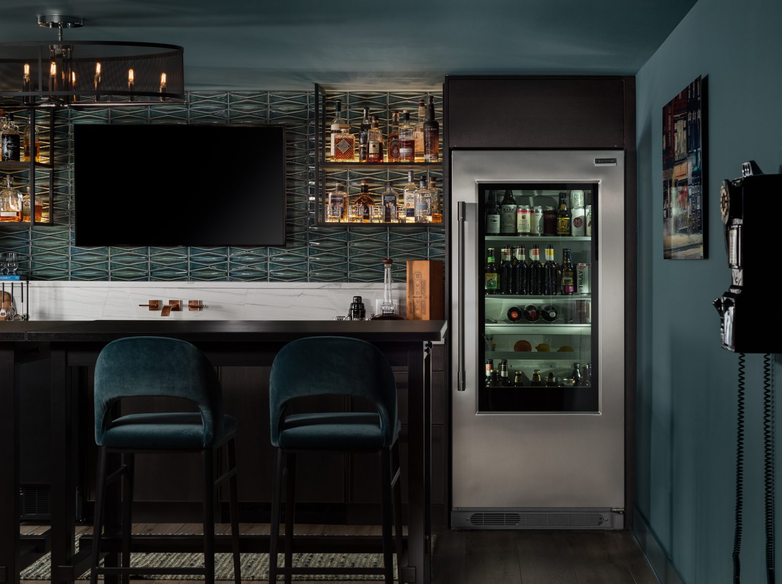 LC's Moody Basement and Kids' Space - Lauren Collander Interiors