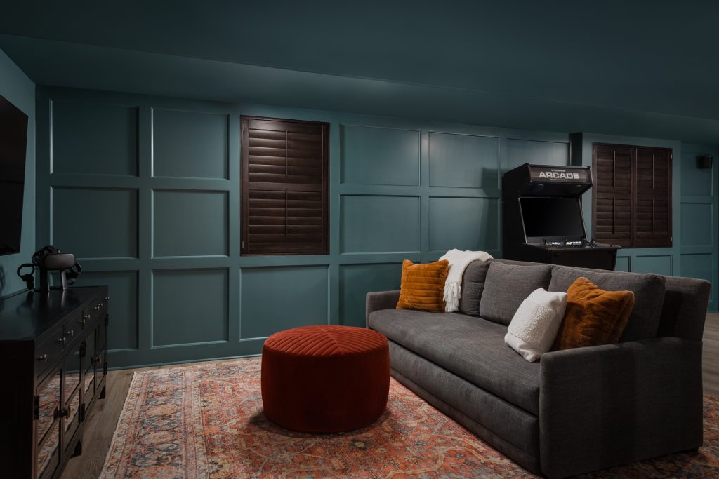 LC's Moody Basement and Kids' Space - Lauren Collander Interiors